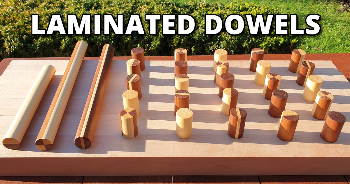 How To Make Laminated Dowels With Different Wood Patterns